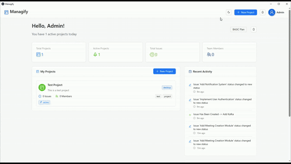 Managify | Rebuilt with Go